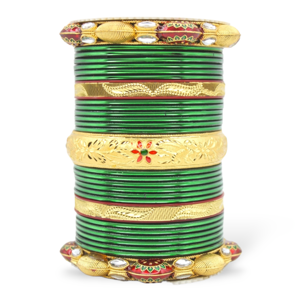 Traditional Maharashtran Bridal Chura with by Leshya – BANGLES BY LESHYA