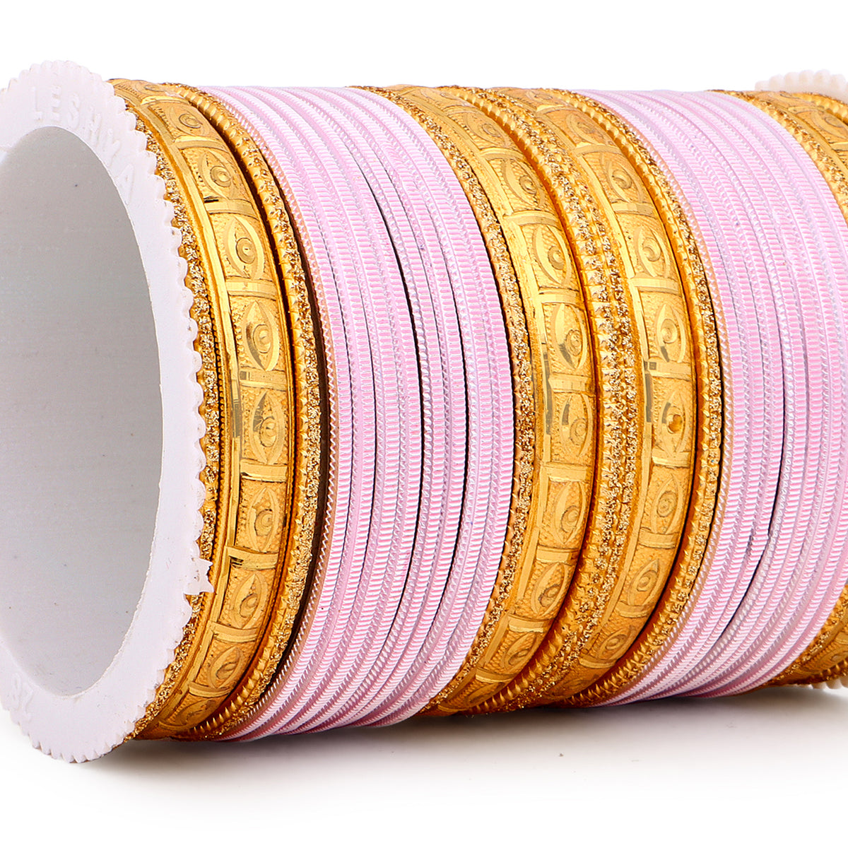 Bangle Set with Golden Etching Kada by Leshya – BANGLES BY LESHYA