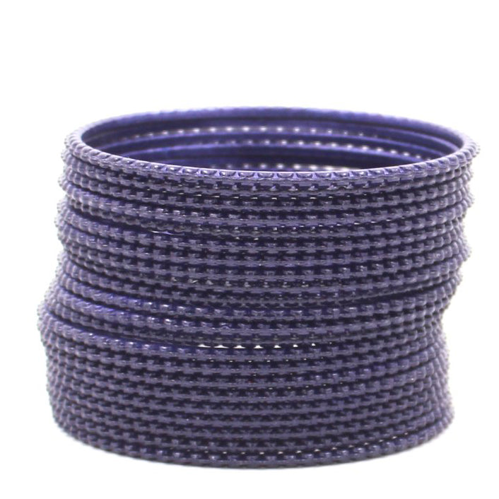 Set of 24 Metal Bangles with Lehar Design by Leshya – BANGLES BY LESHYA
